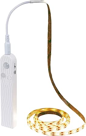 Amazon.co.jp : KOYOKOMA LED テープライト 明暗センサー 人感センサー 自動点灯 常時点灯 USB 電池 防水 カット バックライト 両面テープ （100cm ...