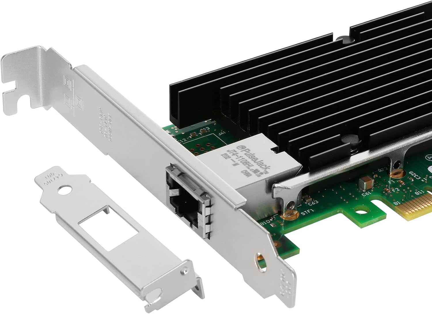 Euqvos 10G Ethernet Converged Network Adapter(NIC) for Intel X540-T1 ...