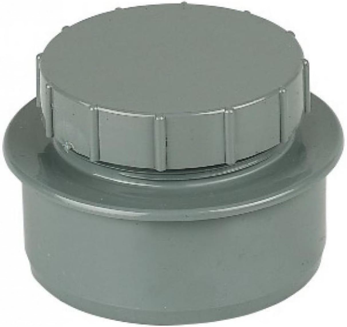 FLOPLAST 110mm Soil Screwed Access Cap - Grey - Pack of 2 : Amazon.co ...