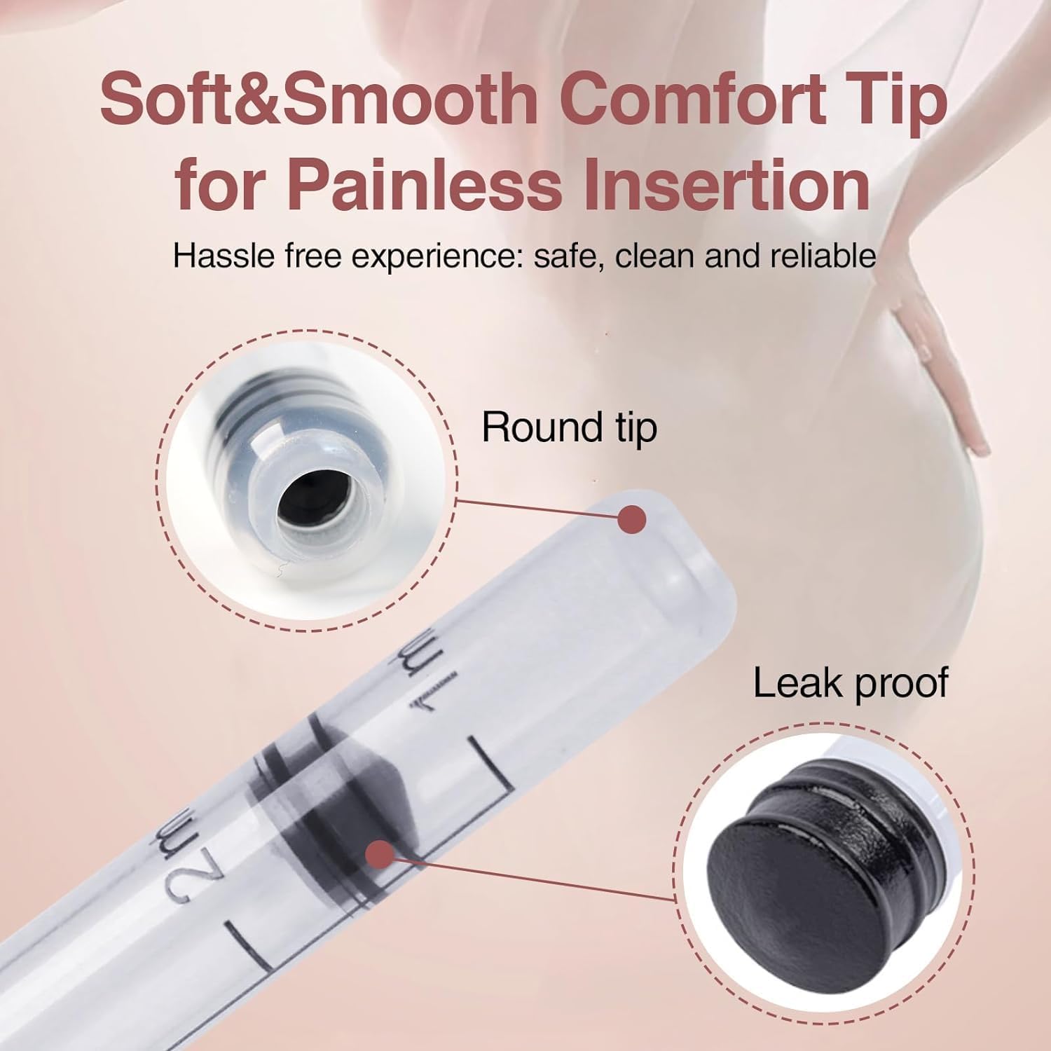 Snapklik.com : 40 Pack Disposable Vaginal Cream Applicators, Lube ...