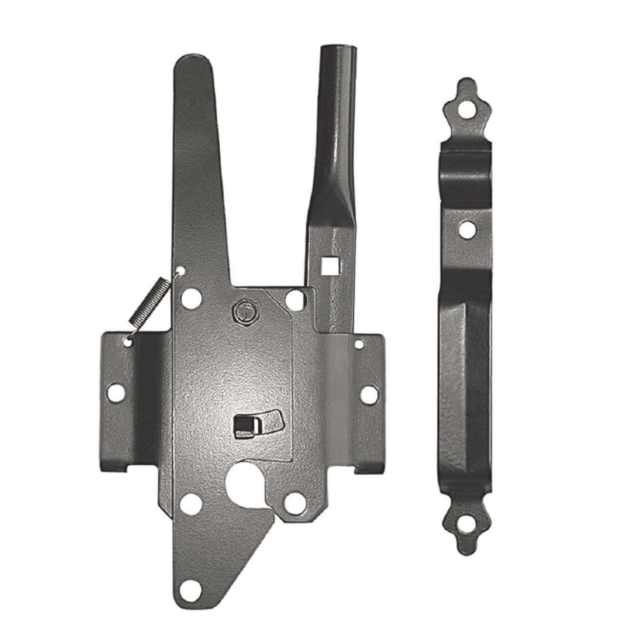 S Nuvo Iron Deluxe Traditional Post Latch With Handle - Galvanized ...