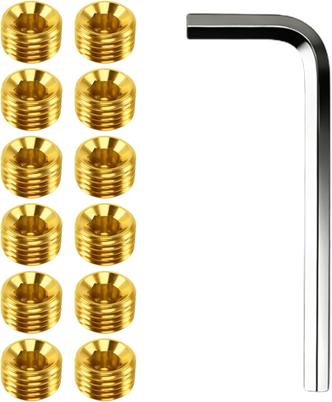 Amazon.com: 1/4" NPT Male Plug Fitting Set,1/4 Npt Plug Male Internal ...