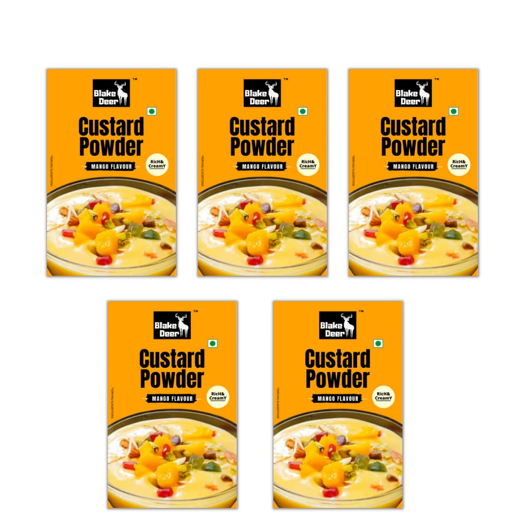 Custard Powder Mango Flavour (Pack of 5), 500g : Amazon.in: Grocery ...