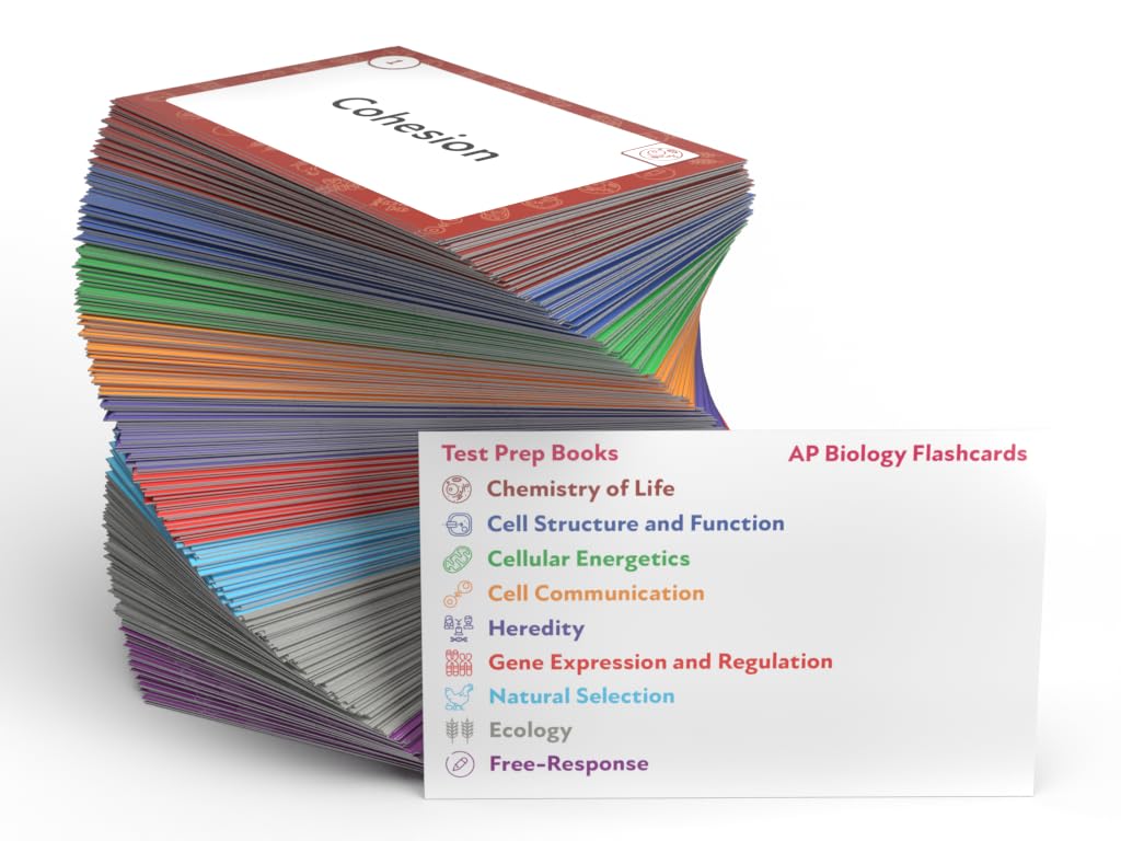 Snapklik.com : AP Biology Prep Study Cards 2025-2026: AP Bio Review
