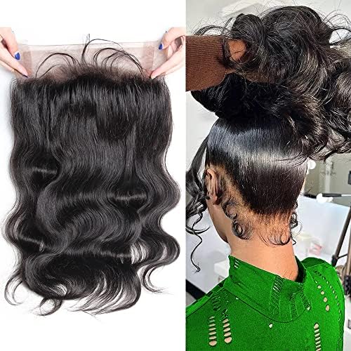 Amazon.com : 360 Lace Frontal Closure Body Wave Ear To Ear Frontal HD ...