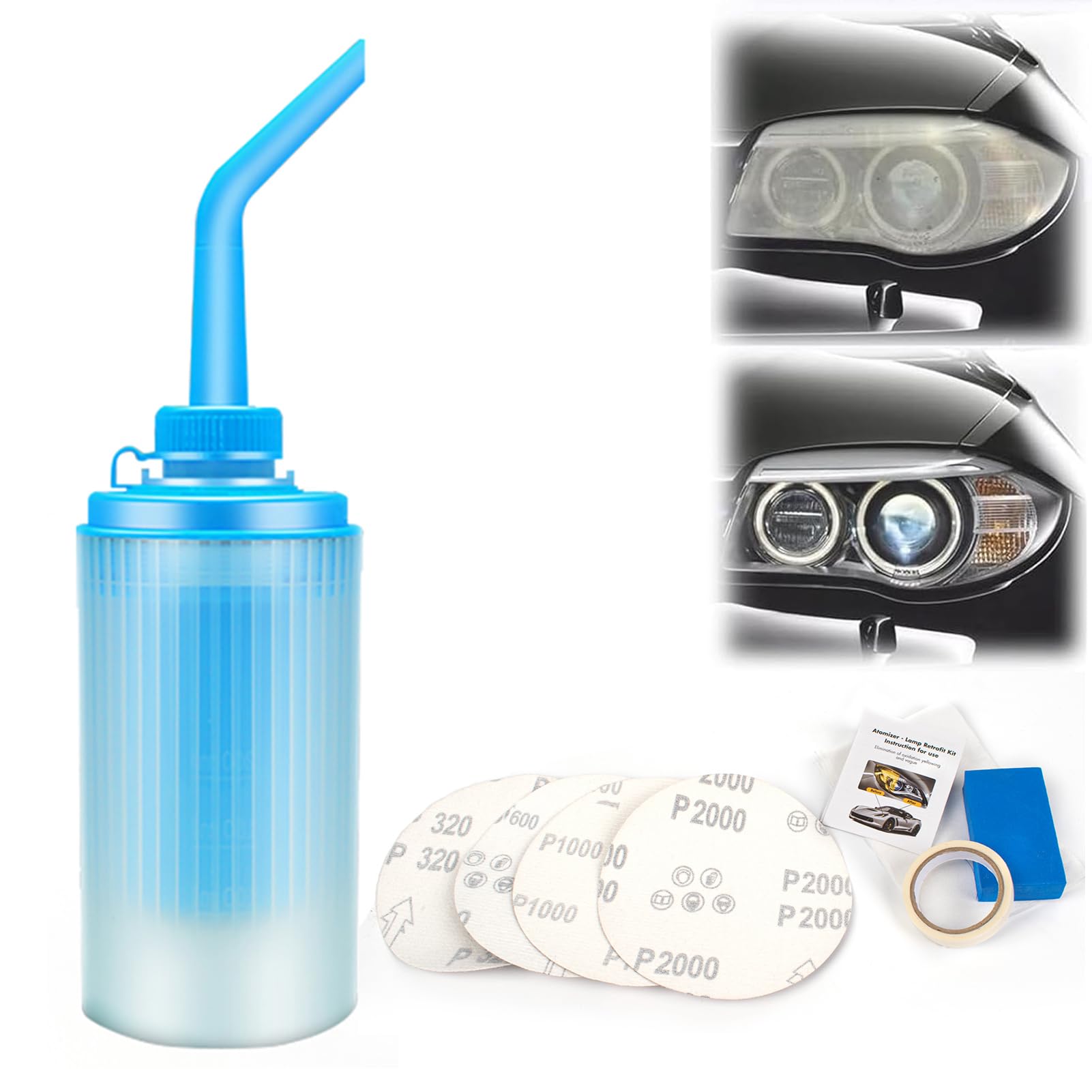 Amazon.com: XTryfun Car Headlight Repair Atomizer Cup Spray Cover ...
