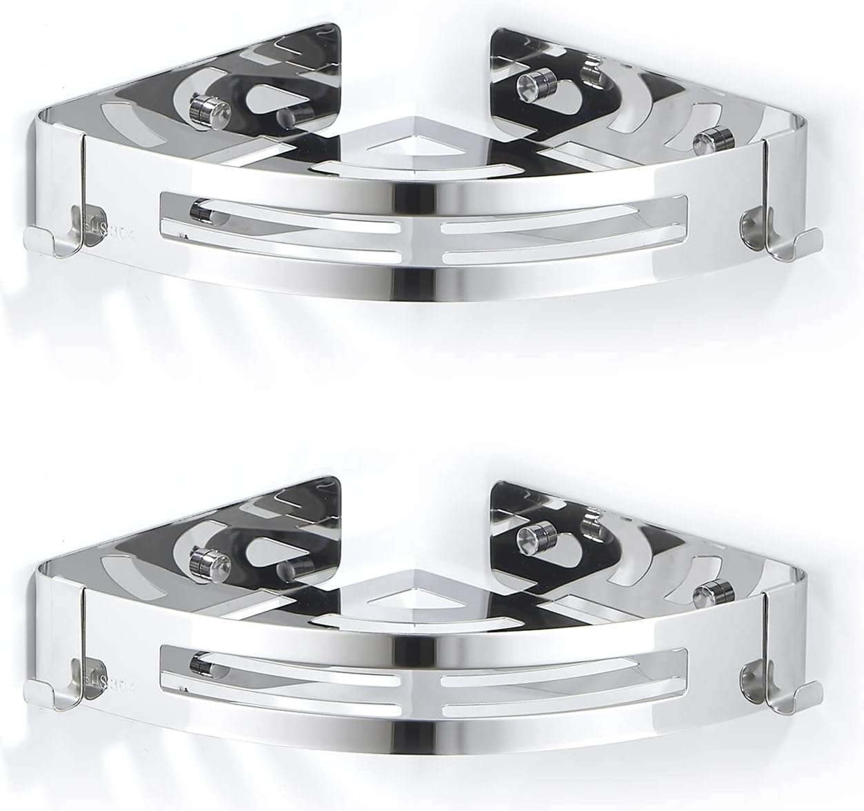 Amazon.com: Hyuxinmy Bath Corner Shower Shelves Adhesive Caddy ...