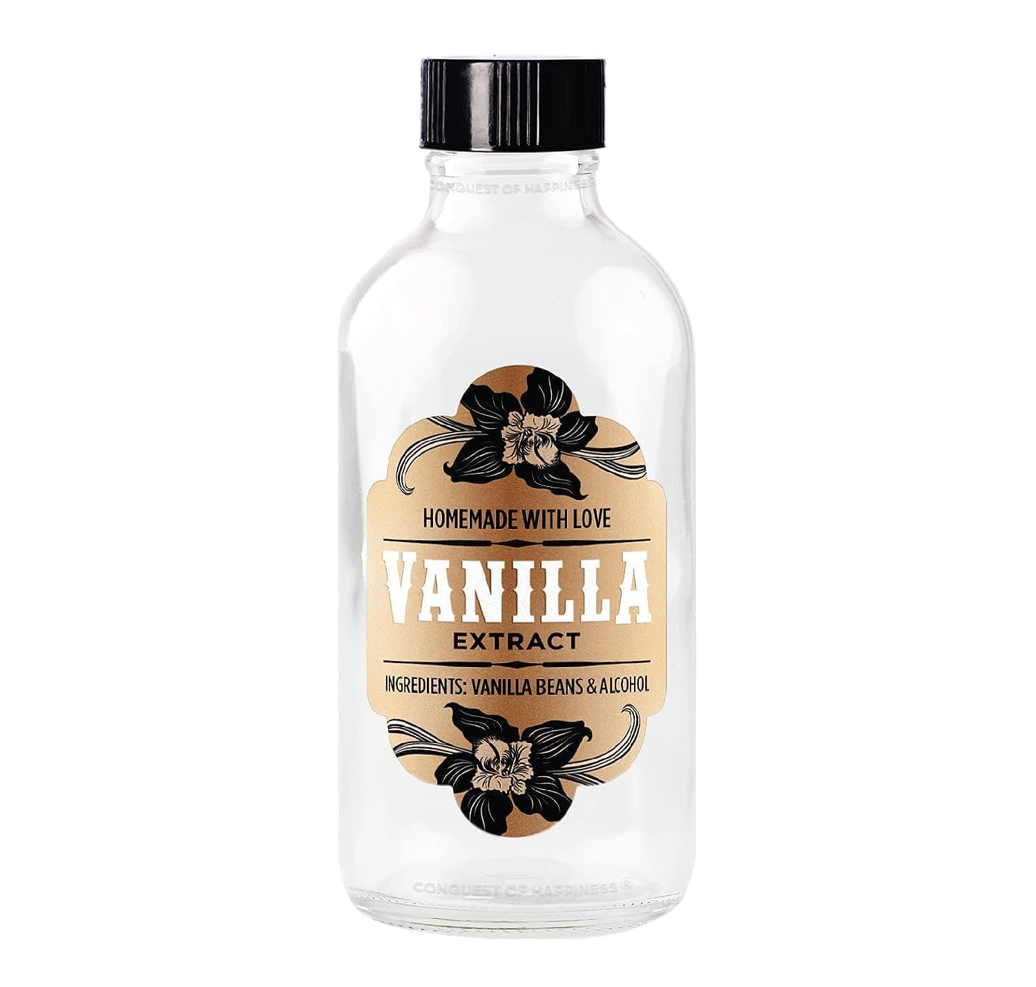 Amazon.com: Homemade Vanilla Extract Labels for 4 oz Boston Round ...