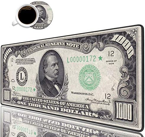 Amazon.com: Luasao Desk Pad Mat Gaming Mouse Pads with Coasters Set ...