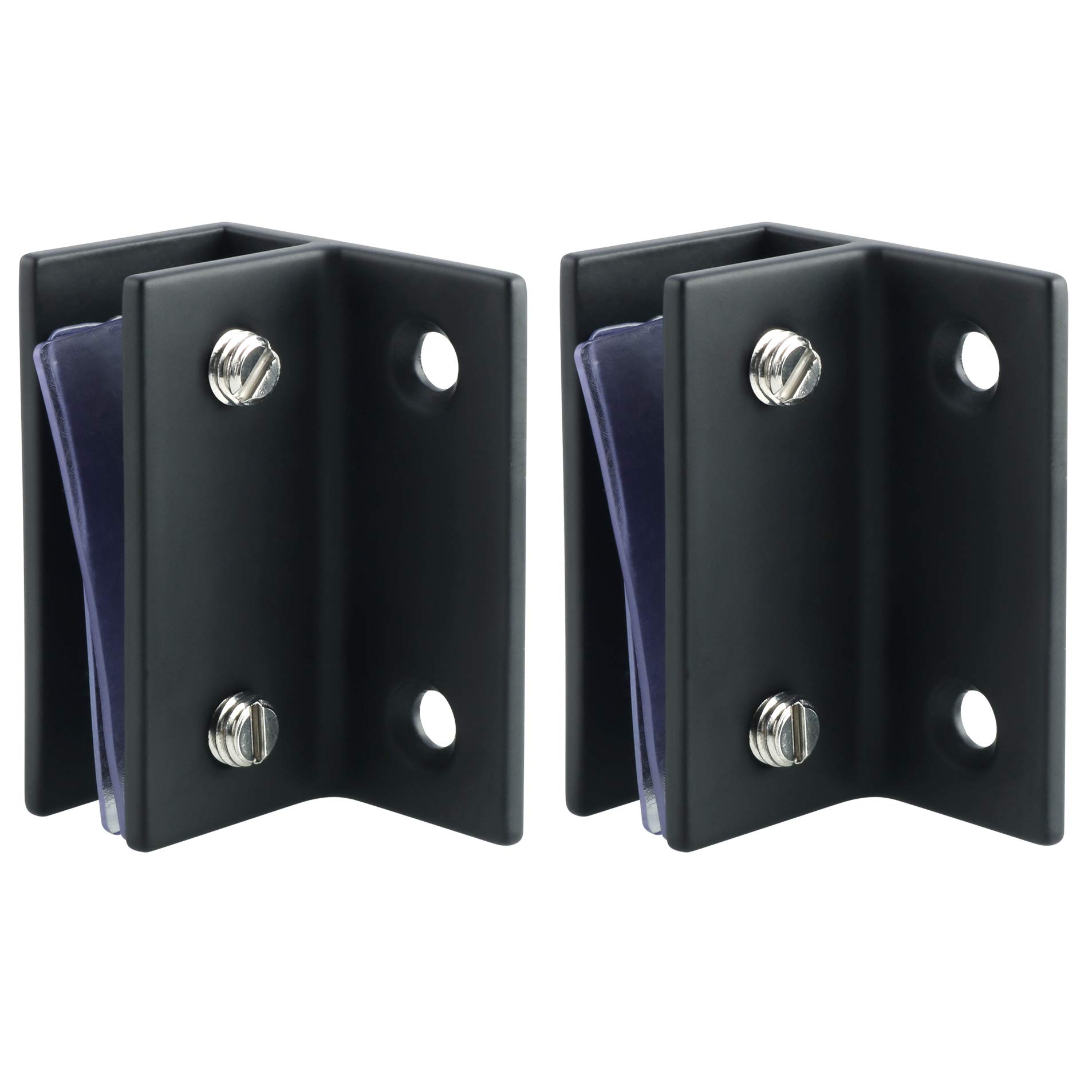 Snapklik.com : Glass Shelf Brackets Black,Adjustable Shower Glass ...