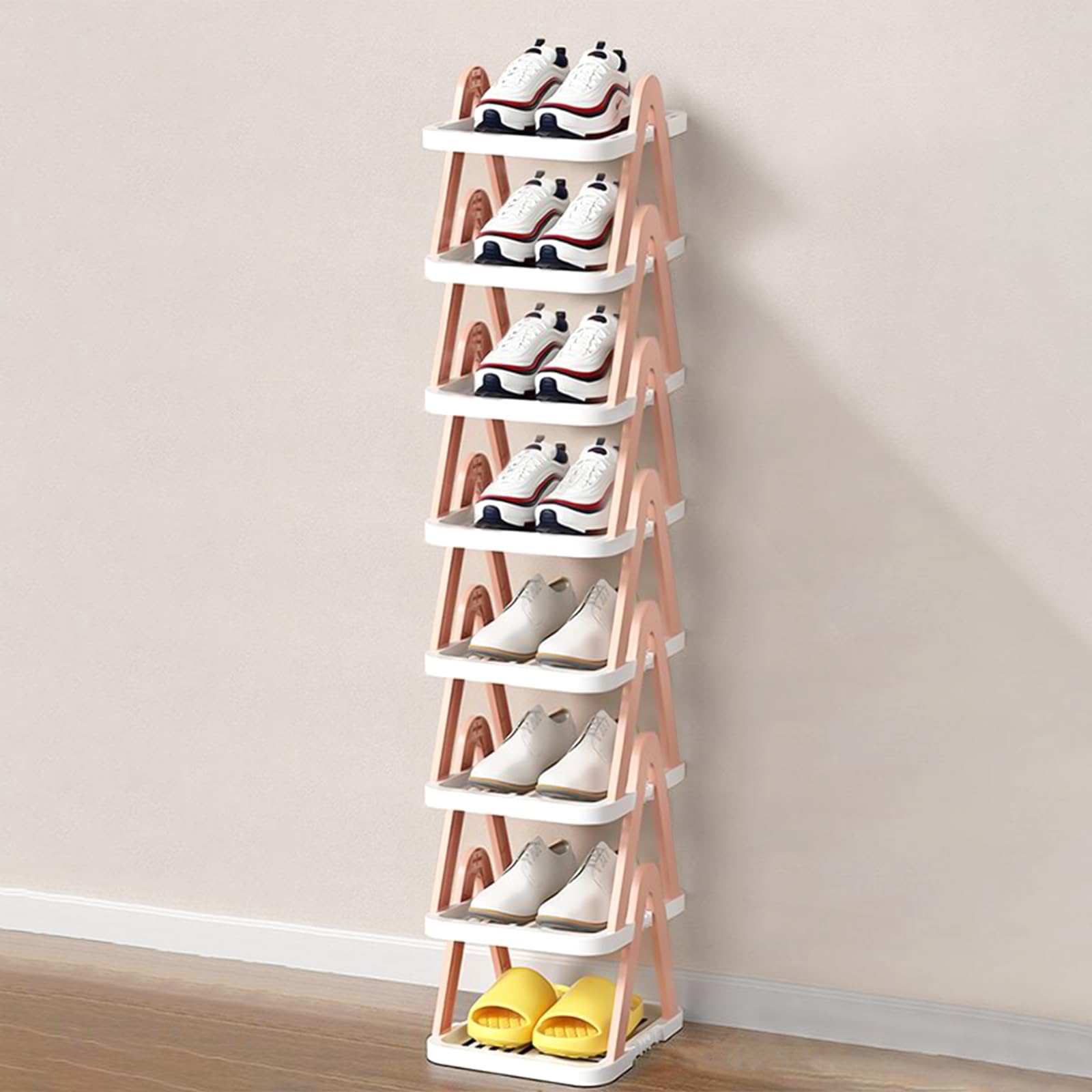 Amazon.com: HUYFGDYSA 6 Tier Kids Shoe Rack Narrow Free Installation ...