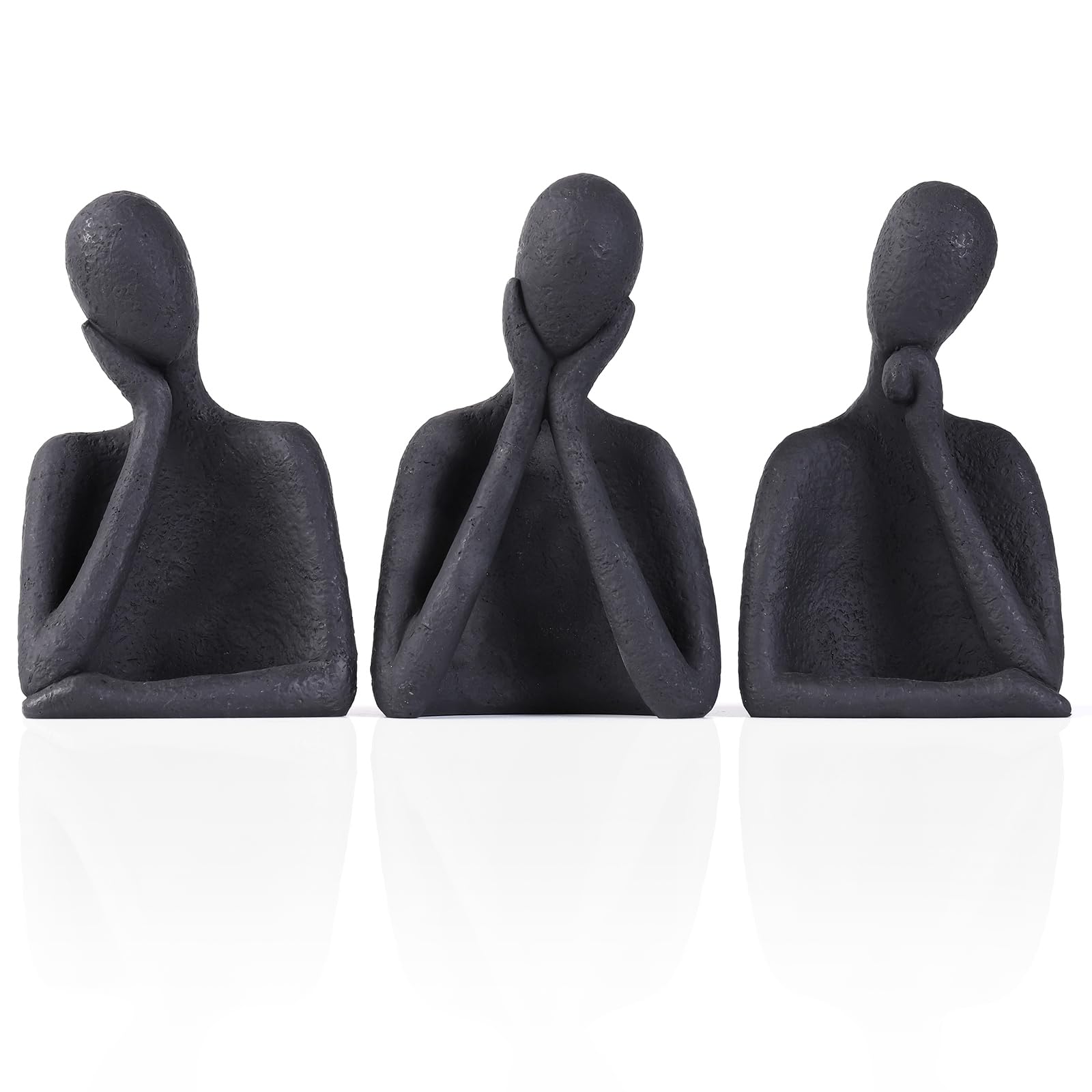 Amazon.com: Suoedd Thinker Statue Bookshelf Decor Abstract Art ...