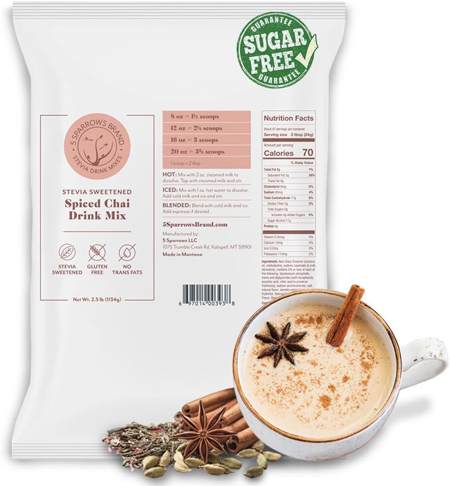 Amazon.com: Chamba Chai Spiced Chai Latte Drink Mix (4lb Resealable Bag) : Grocery & Gourmet Food
