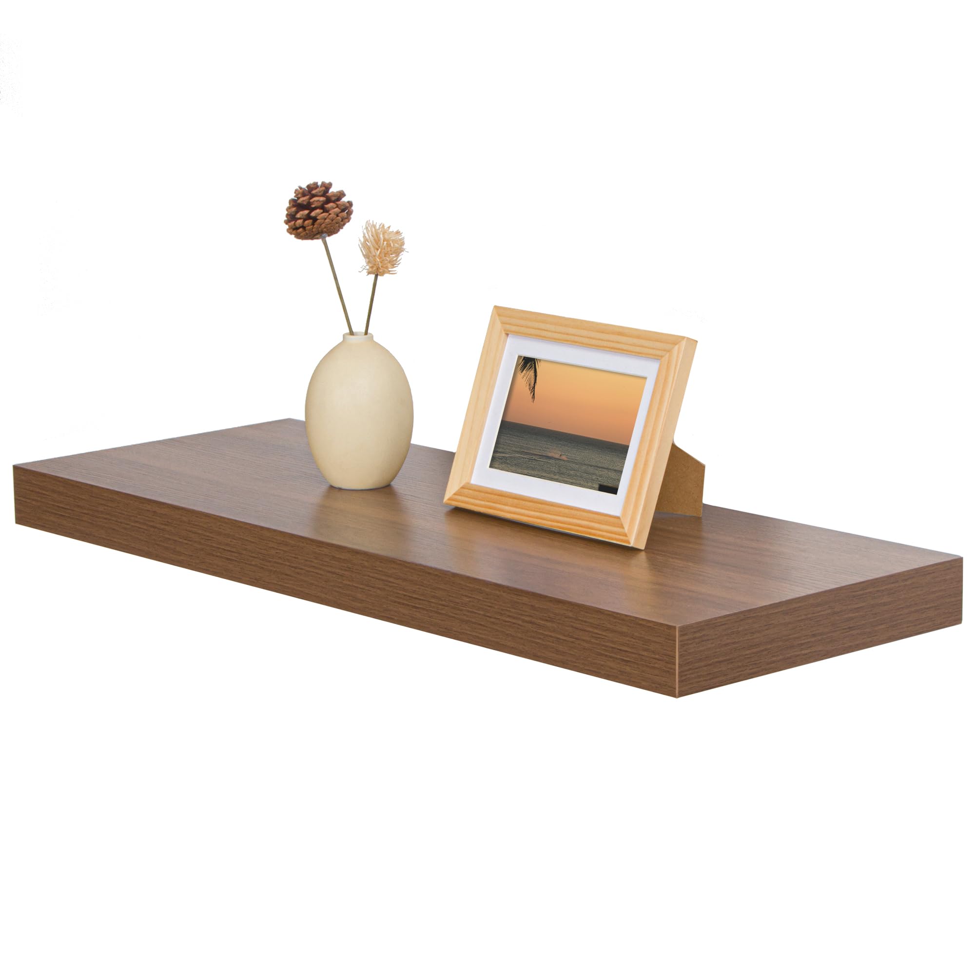 Amazon.com: Fun Memories 30 Inch Floating Shelf, 12 Inch Deep Shelves ...