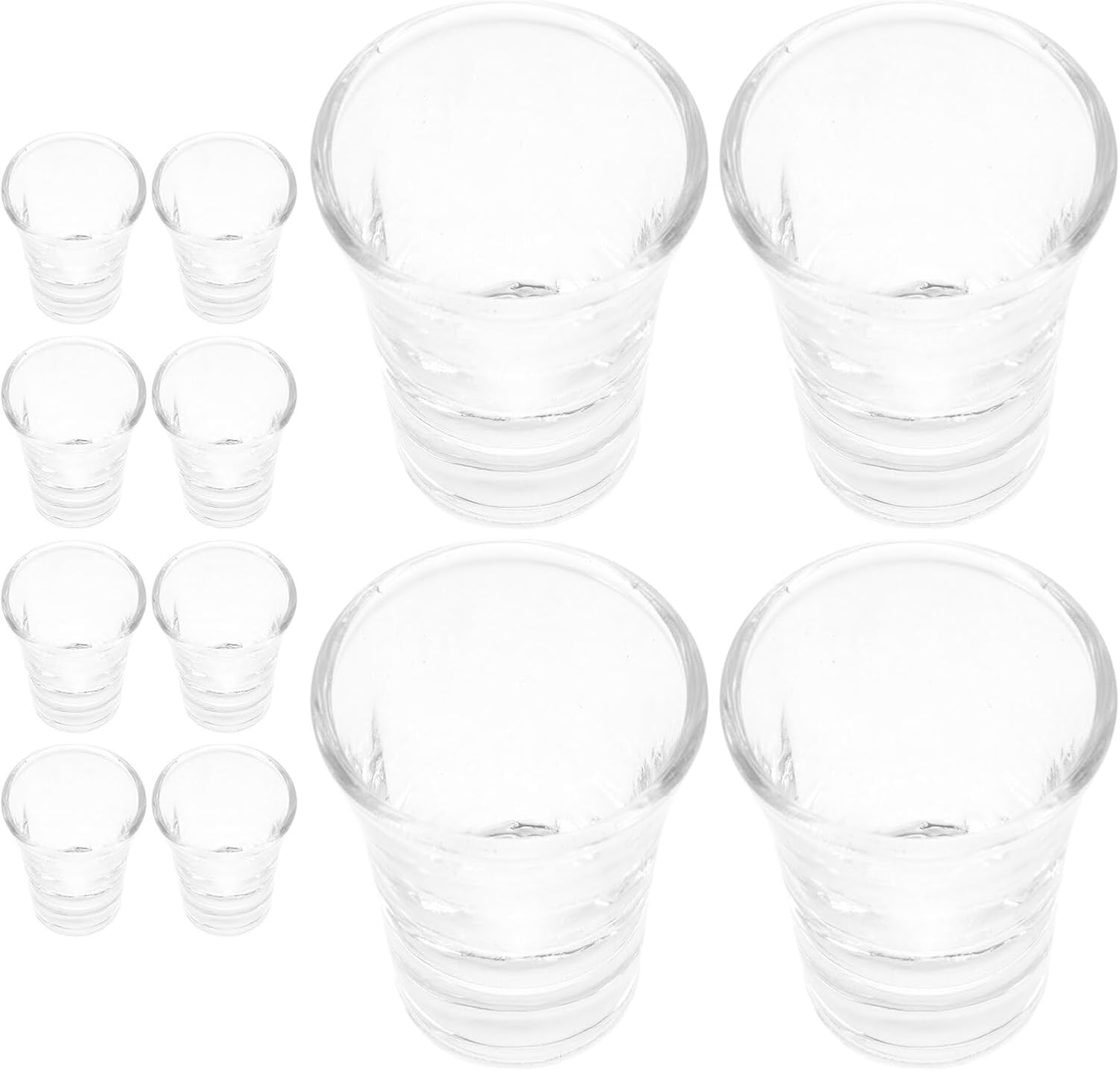WEKADRIN 48pcs Clear Glass Communion Cups Portable Chalice Shot Glasses ...