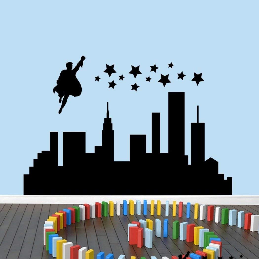 Superhero Cityscape Mural