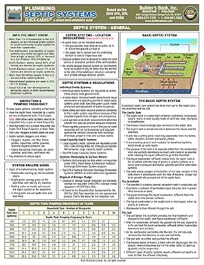 Plumbing Septic Systems Quick-Card Based on the 2018 UPC, EPA and USDA ...