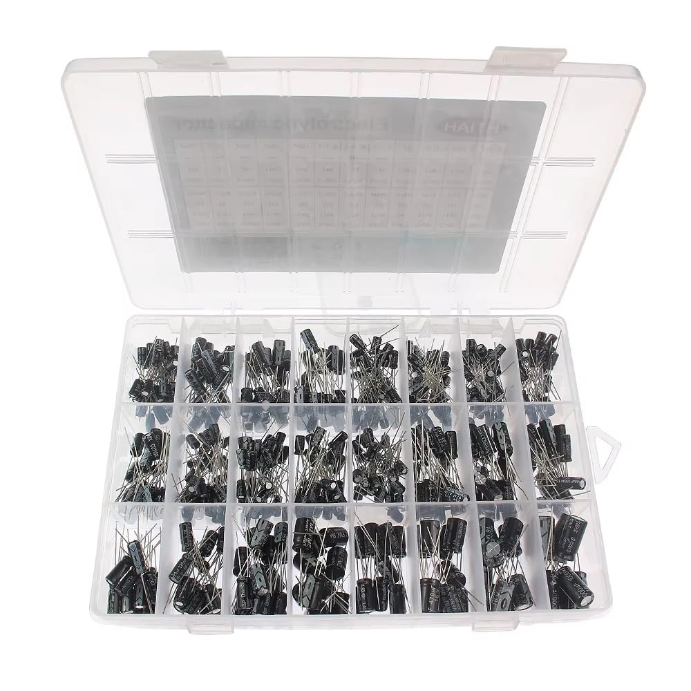 Snapklik.com : 500Pcs 24 Values Electrolytic Capacitor Assortment Kit 0 ...