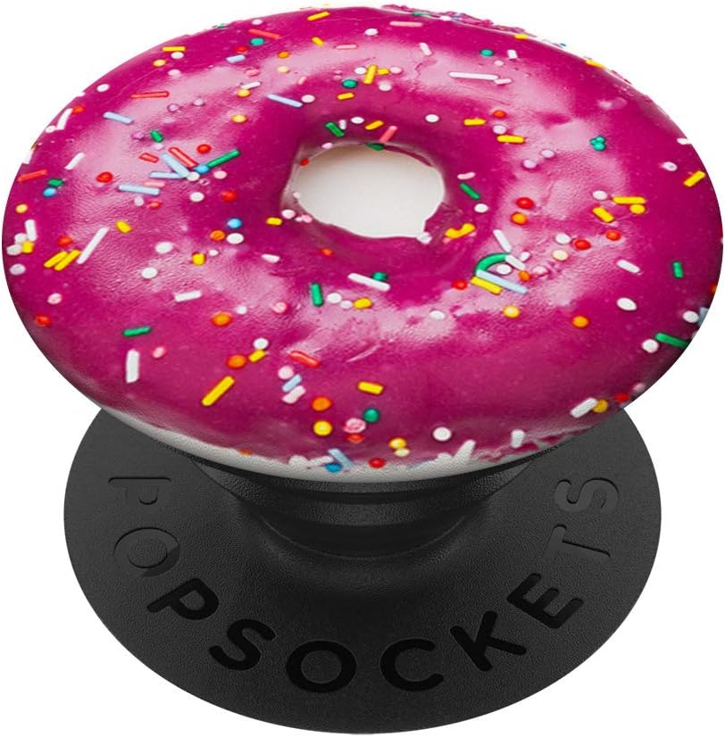 Amazon.com: Pink Donut Gifts Pink With Sprinkles PopSockets Grip and ...
