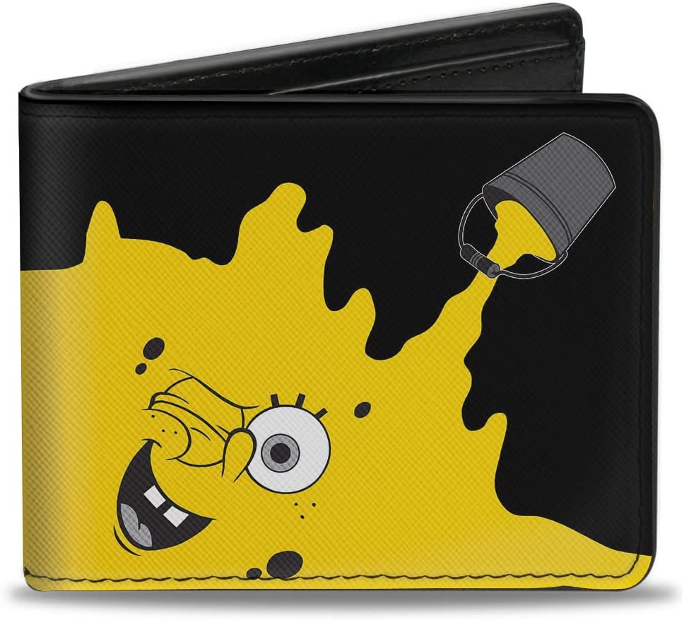 Amazon.com: SpongeBob Squarepants Men's Buckle-Down PU Bifold Wallet ...