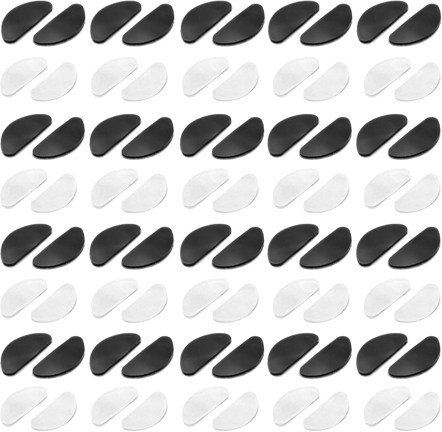 MIVAIUN 40 Pairs Eye Glasses Nose Pads D-Shape Adhesive Spectacle Nose ...
