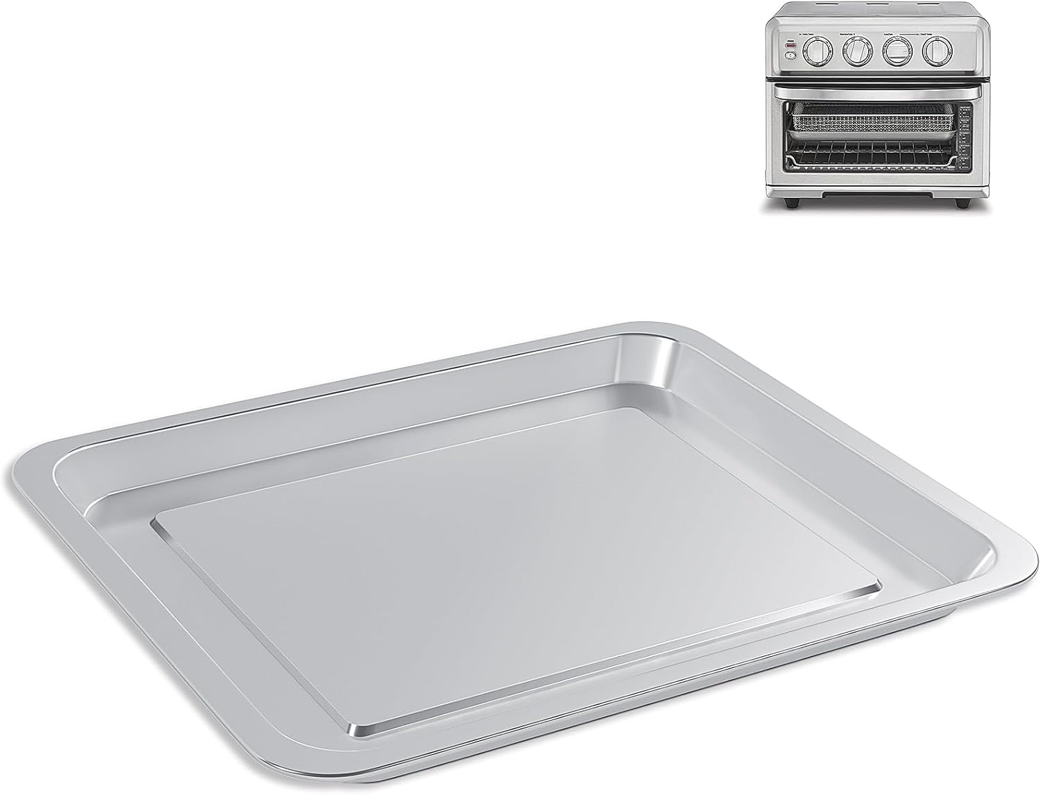 Amazon.com: Toaster Oven Pans Stainless Steel Baking Tray Compatible ...