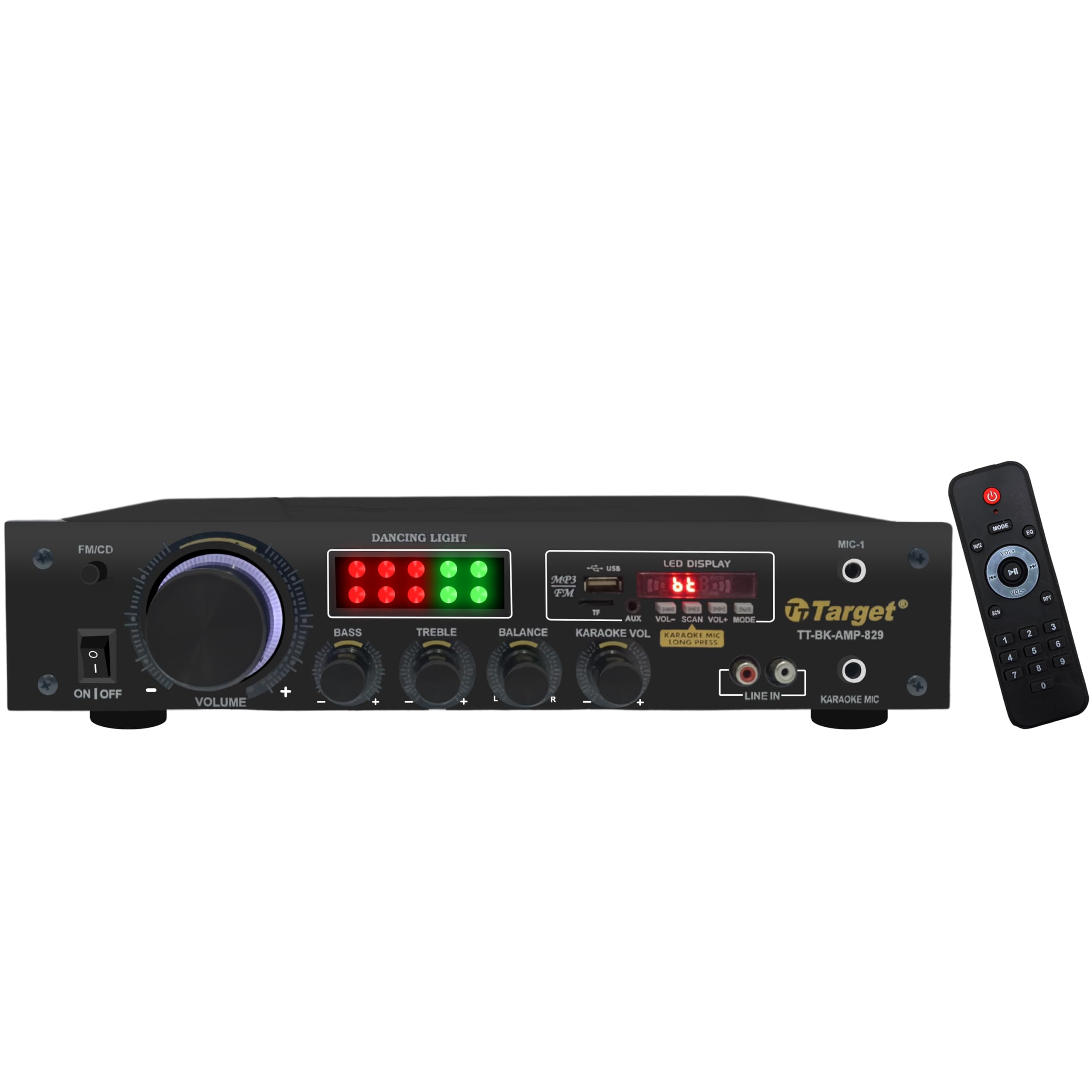 Target TT-BK-AMP-829 Hi Fi Stereo Amplifier with 150 Watts RMS ...