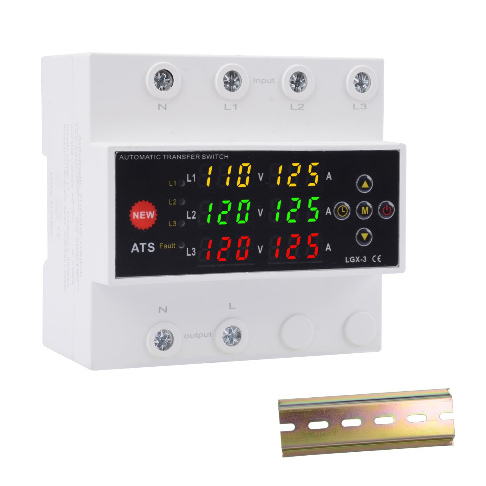 Snapklik.com : Automatic Generator Transfer Switch, 125A 120V 3 Pole ...
