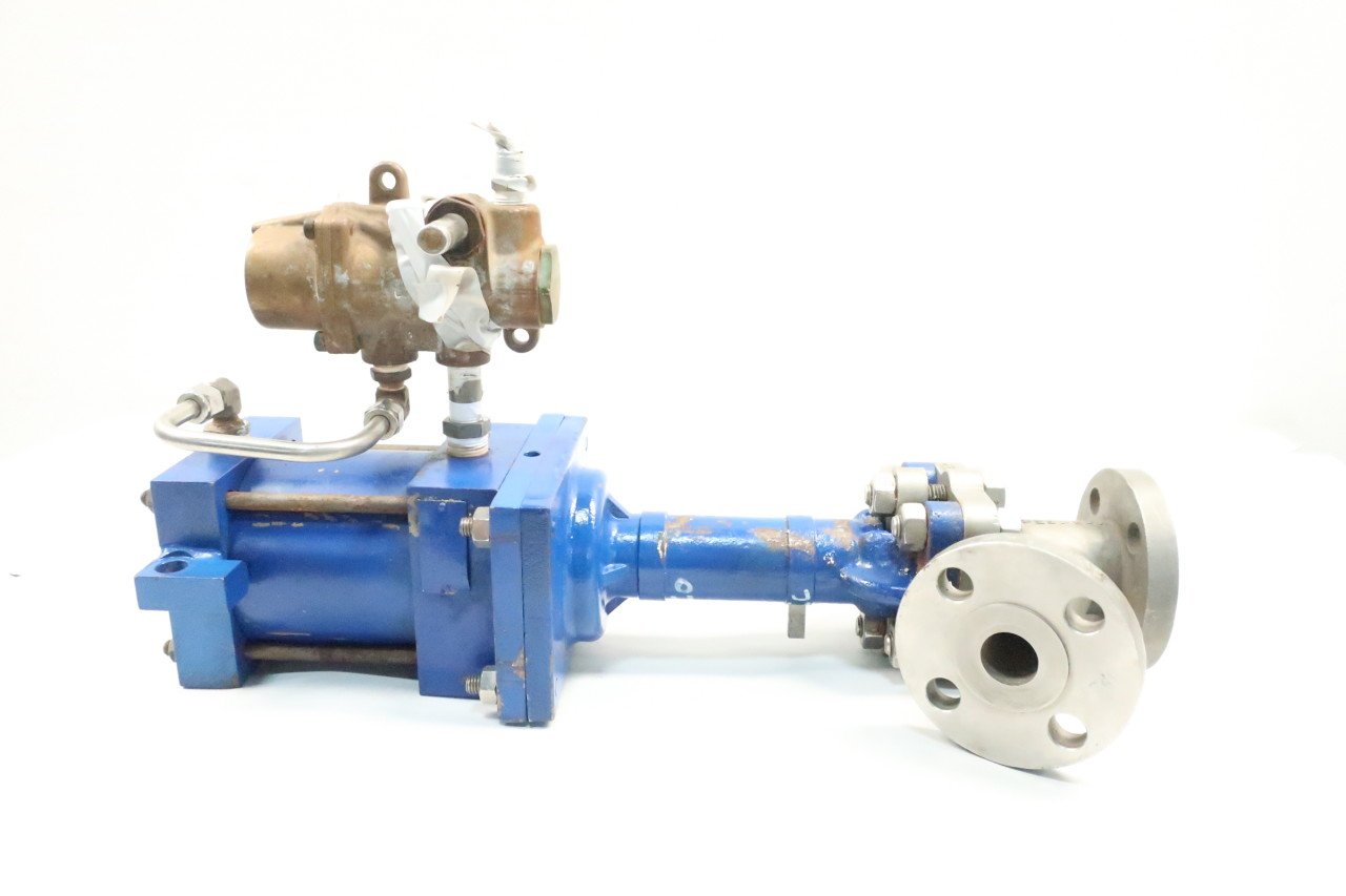 STRAHMAN Y-460-D Process Valve Stainless 150 Pneumatic FLANGED 1IN ...