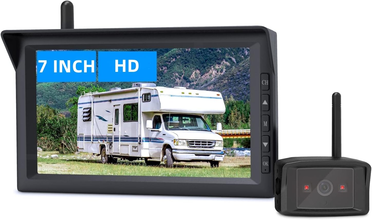 AUTO-VOX W10 Wireless Reversing Camera for Vans Strong Signal, Infrared ...