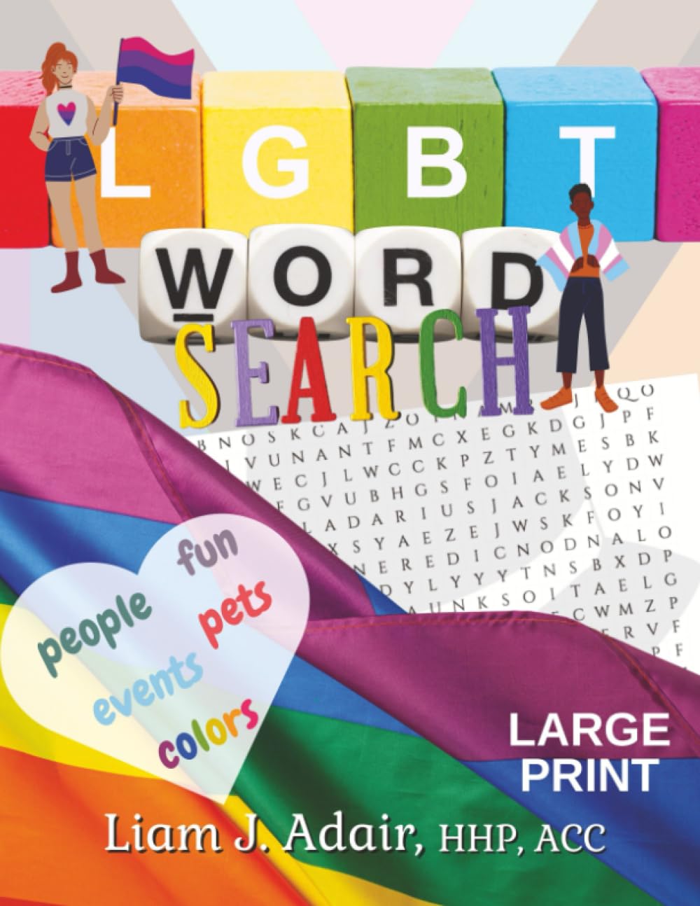 LGBT Word Search for Adults and Seniors: Large Print Word Find for ...