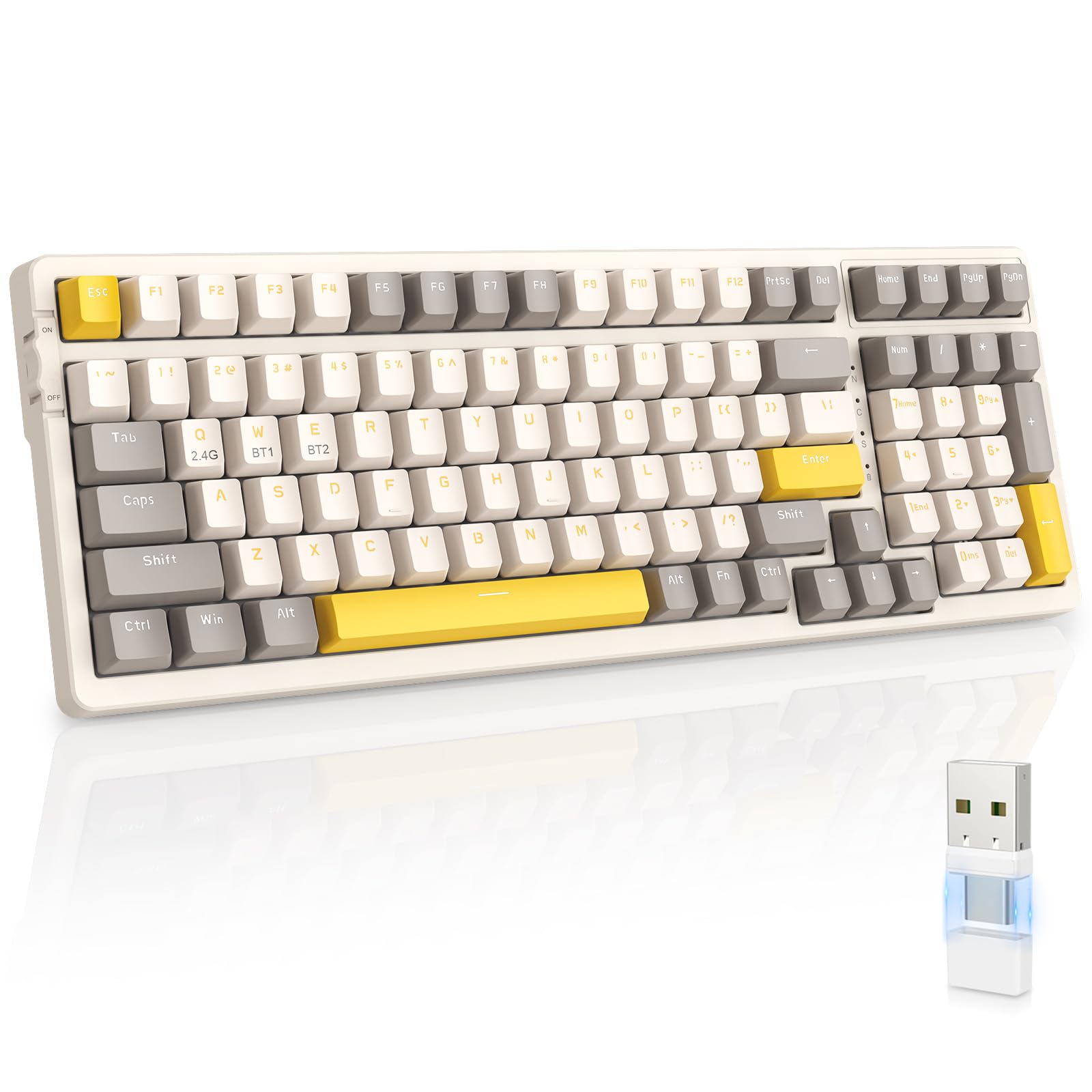 MAGIC-REFINER RK96 Wireless Mechanical Keyboard, Apex Pro TKL Gaming ...