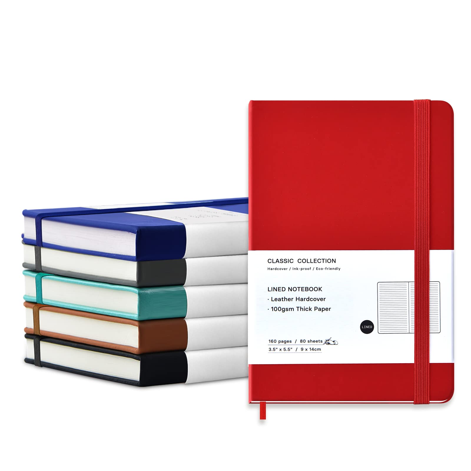 Amazon.com : 6 Pack Pocket Notebooks Small Journal Notebooks Mini ...