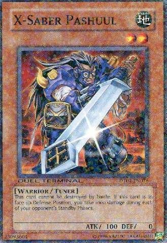Amazon.com: Yu-Gi-Oh! - X-Saber Pashuul (DT01-EN076) - Duel Terminal 1-1st Edition - Common ...