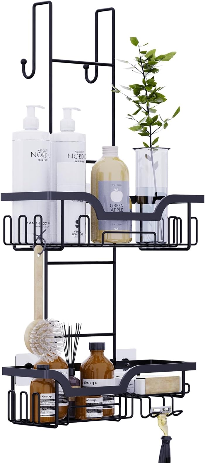 Bamodi Étagère de douche suspendue Support de douche de salle de bain ...