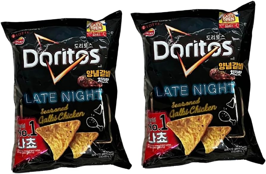 Amazon.com: Pop SNAX Korean Doritos Chips, 2-Pack, 12 oz | Late Night ...