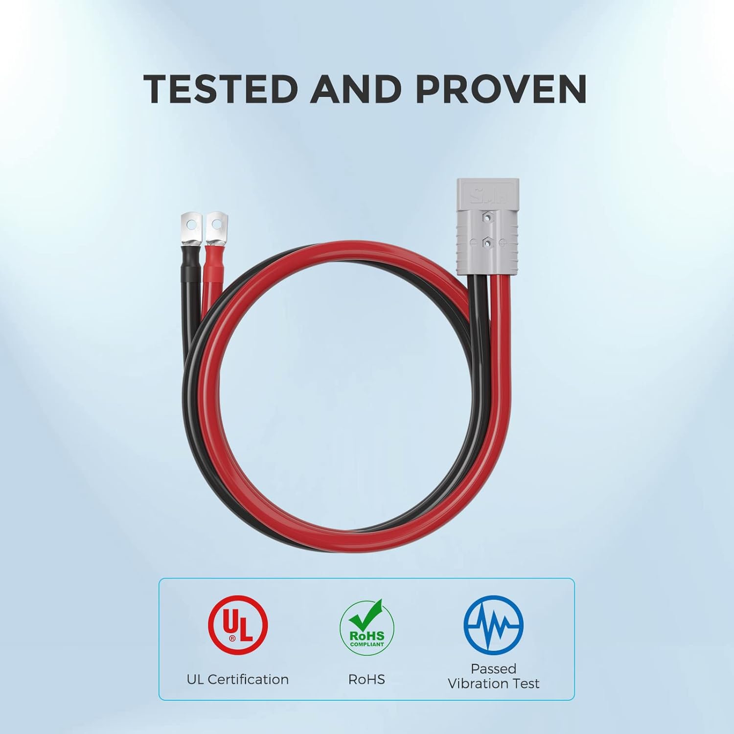 Buy Renogy 1FT 4/0 AWG Adapter Cable Anderson SB350 3/8 in Lugs, Black Online at Lowest Price in ...