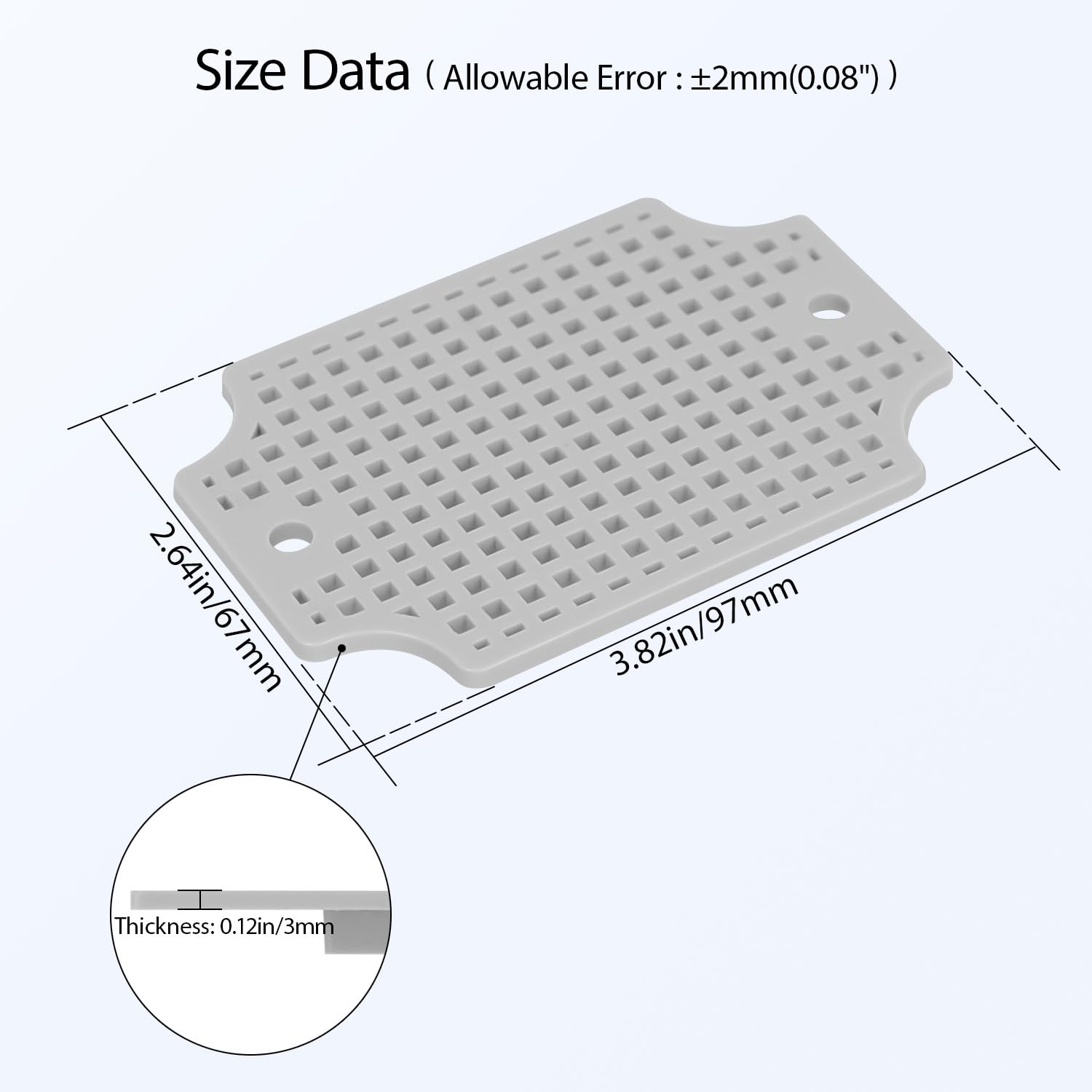 Snapklik.com : LeMotech Mounting Plate For Junction Box, ABS Plastic ...