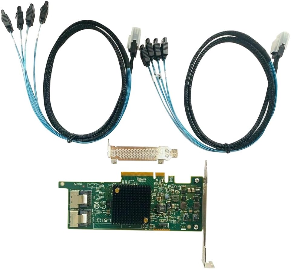 Amazon.com: LSI 9207-8i RAID Controller Card 6Gbs SAS HBA P20 IT Mode ...