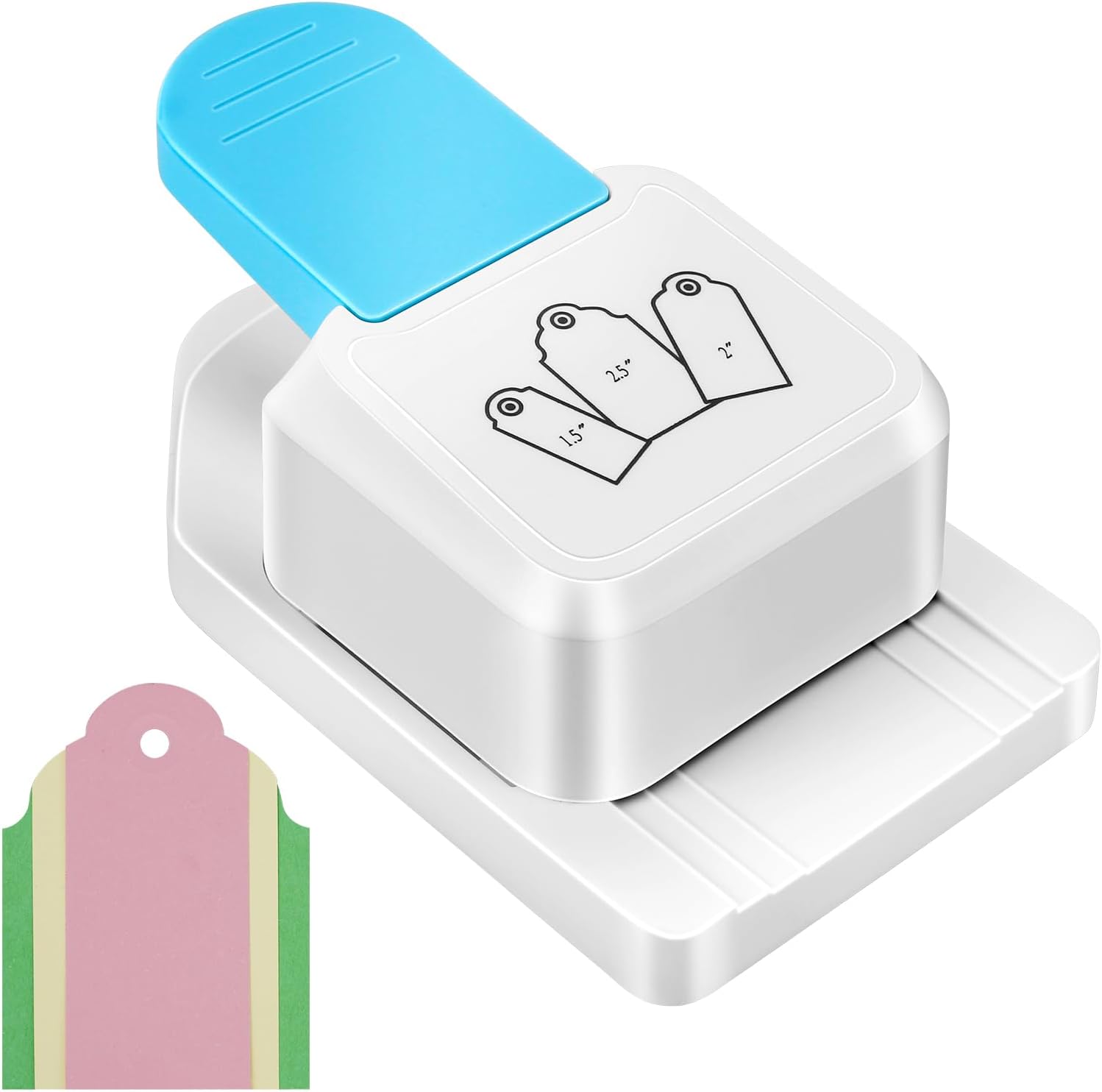 FINGERINSPIRE Tag Punch, Floral Gift Tag Puncher, 3 in 1 Paper Craft ...