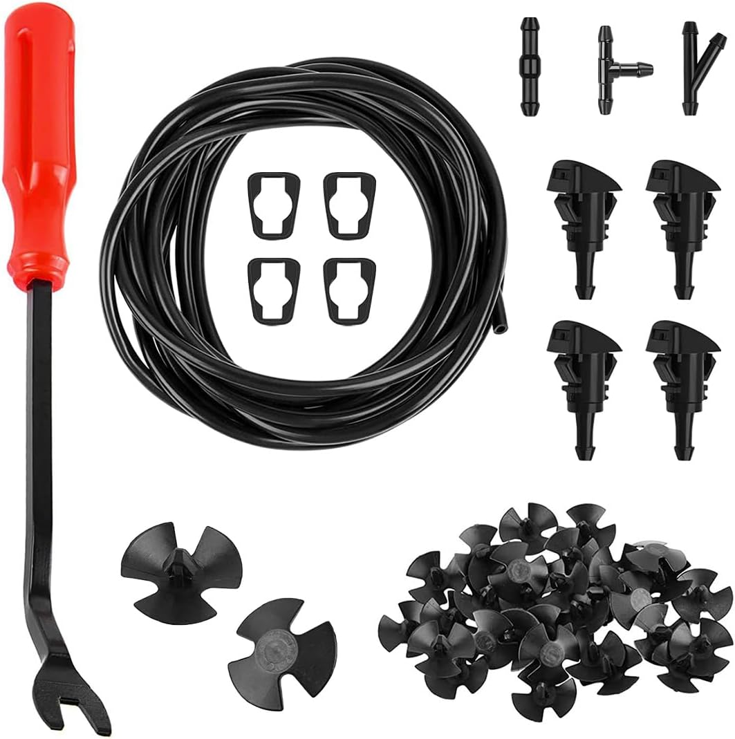 Amazon.com: Ohleats 42PCS Windshield Washer Hose Kit, Rubber Wiper ...