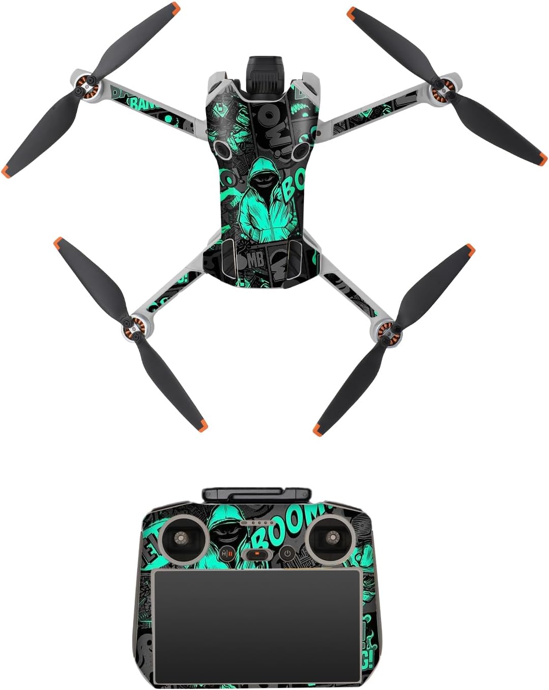 Amazon.com: FSIDIWT Skin Stickers Compatible with DJI Mini 4 Pro ...
