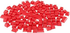 Amazon.co.jp: 108pcs Colorful Translucent Key Caps Replacement for ...