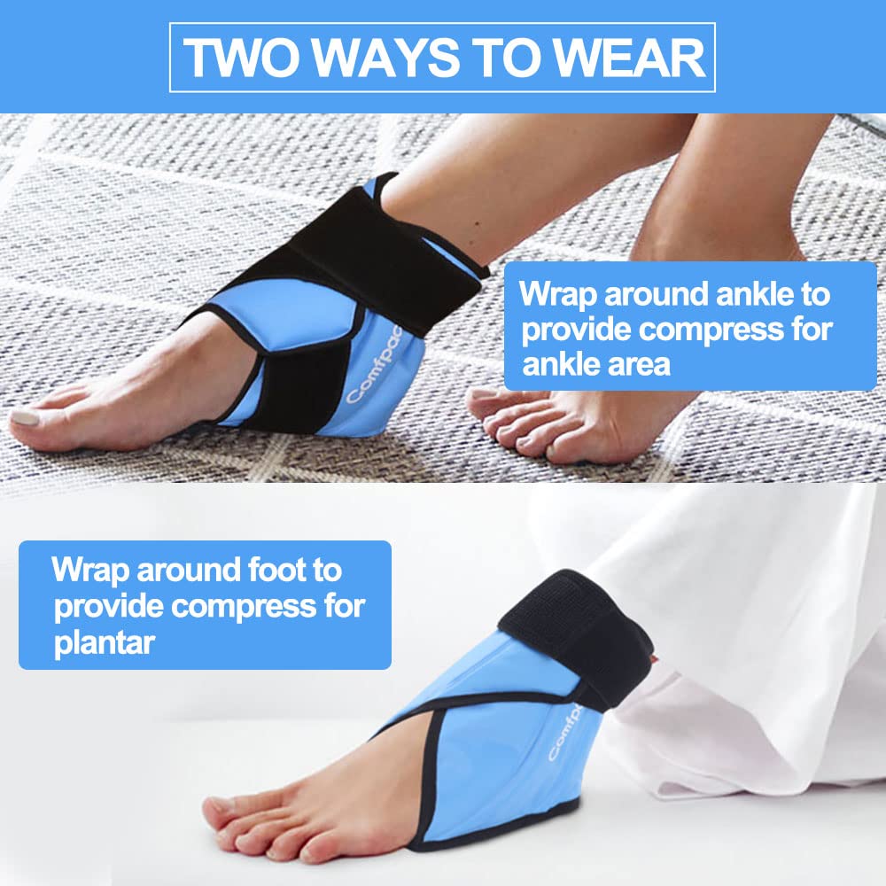 Snapklik.com : Ankle Ice Pack Wrap For Swelling, Heel Ice Pack For Pain ...