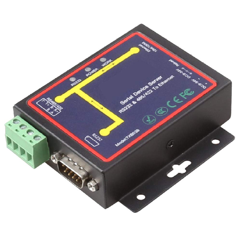 Buy Network Serial Server RS232 RS485 RS422 to Ethernet RJ45 Converter ...