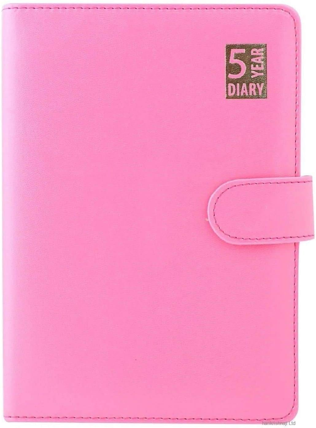 JMS we create smile - A5 Size 5 Year Undated Leather Padded Diary ...