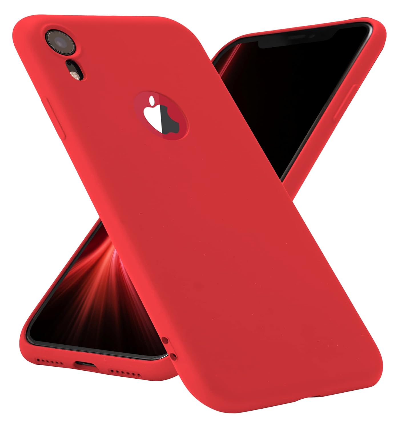 VONZEE® Microfiber Logo Cut Back Case for iPhone XR Case 6.1 inch ...