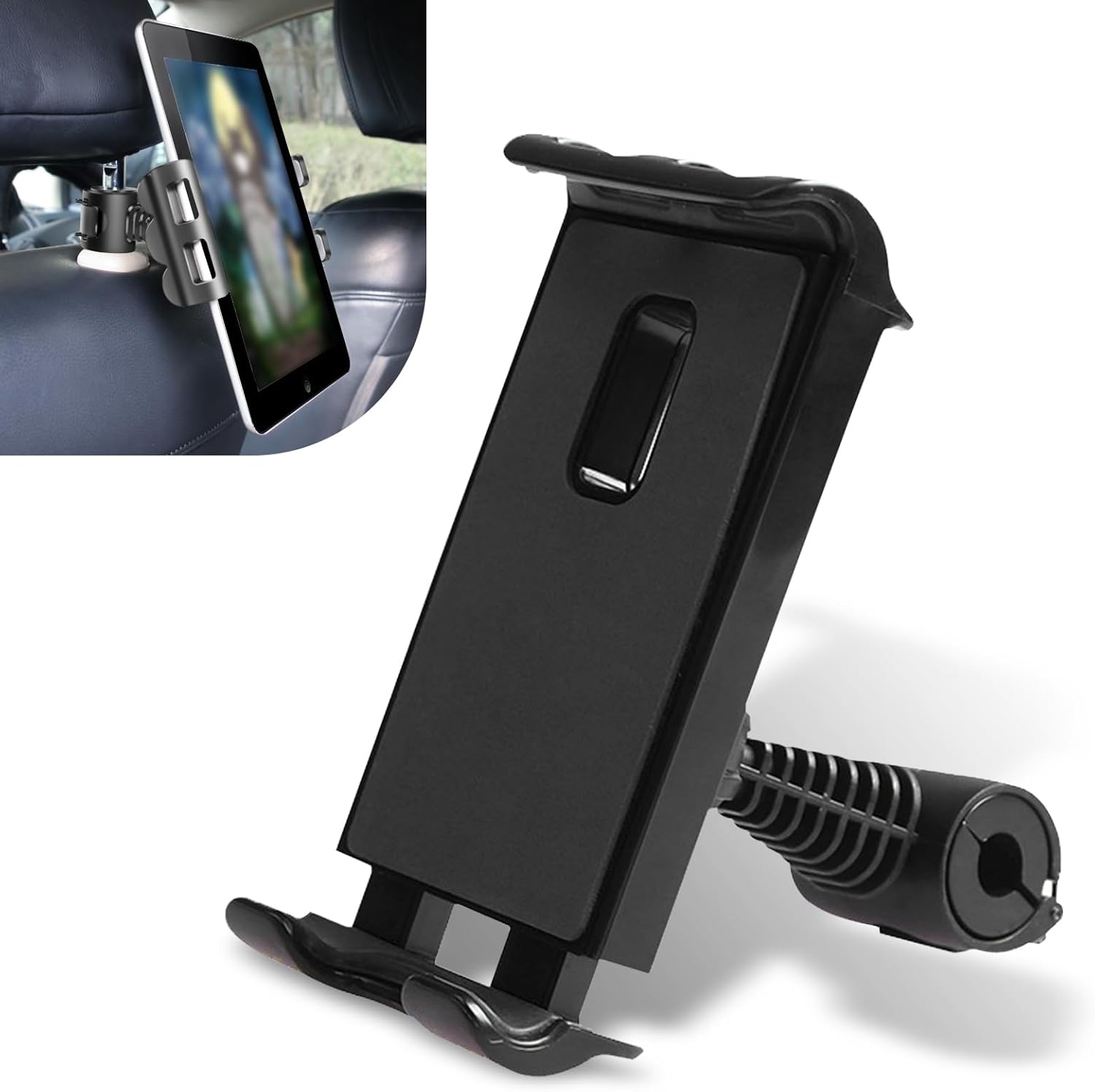 Amazon.com: waswale 1 PC Car Seat Headrest Navigation Holder, ABS ...