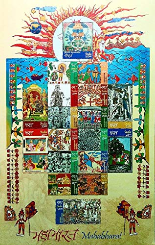 Aranyak Hobby® India 2017 Mahabharat Stamps Sheet Hindu Mythology Art ...