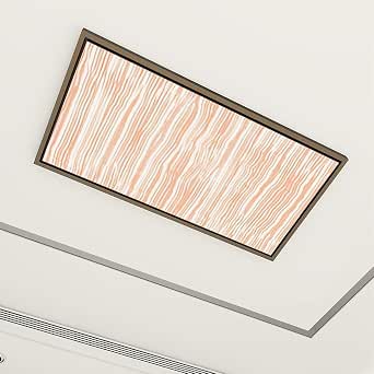 Decorative Fluorescent Light Covers for Ceiling Lights 6 Packs White ...